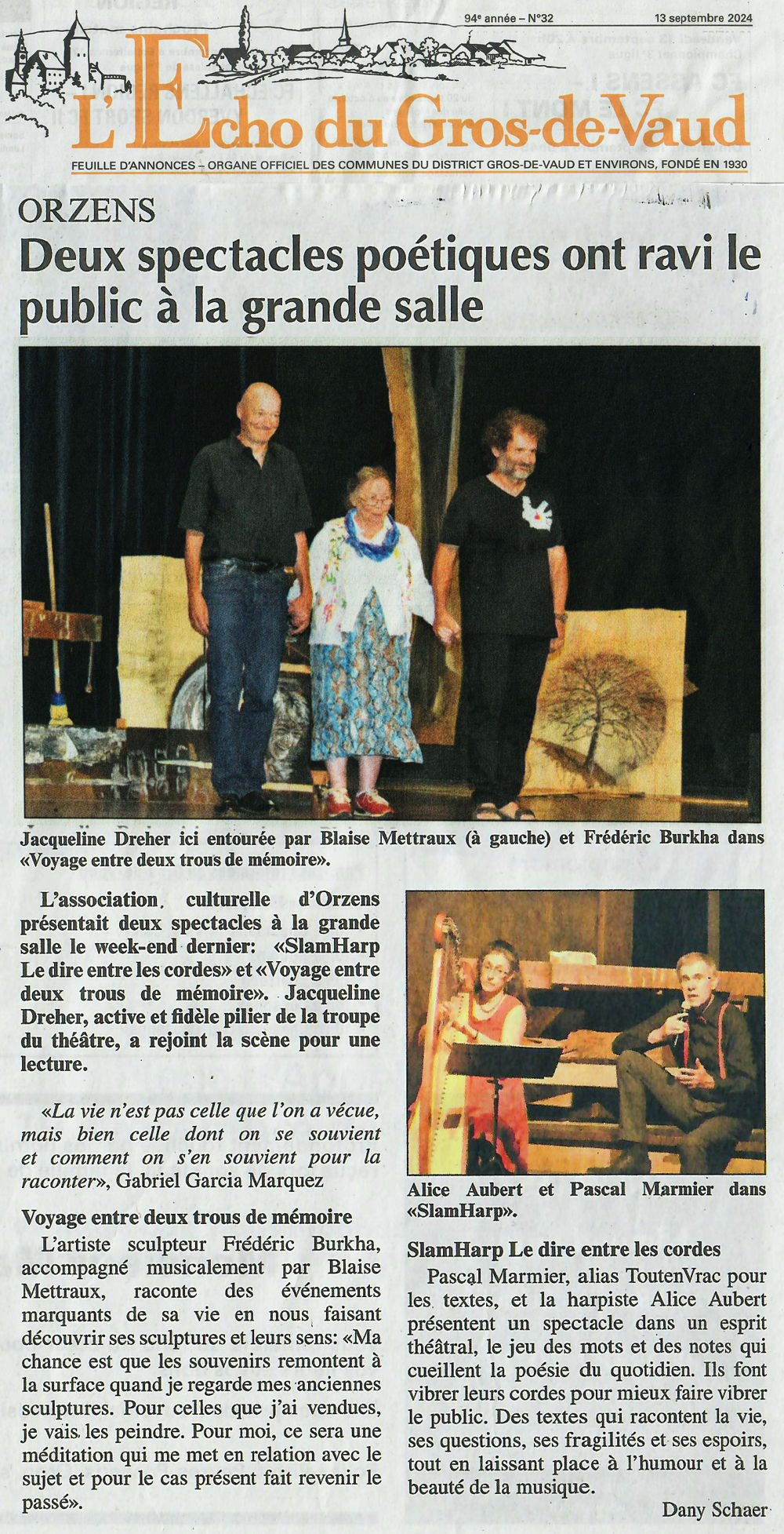 prochainement sur la scène d’Orzens – Orzens Culture, côté cour et côté ...